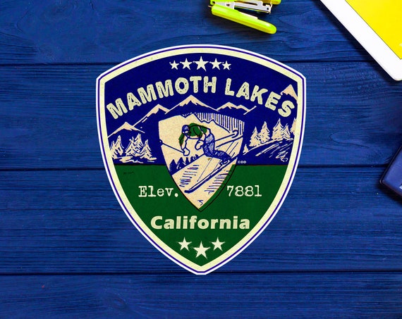 Ski Mammoth Lakes Mountain Decal Sticker 3.25 California | Etsy