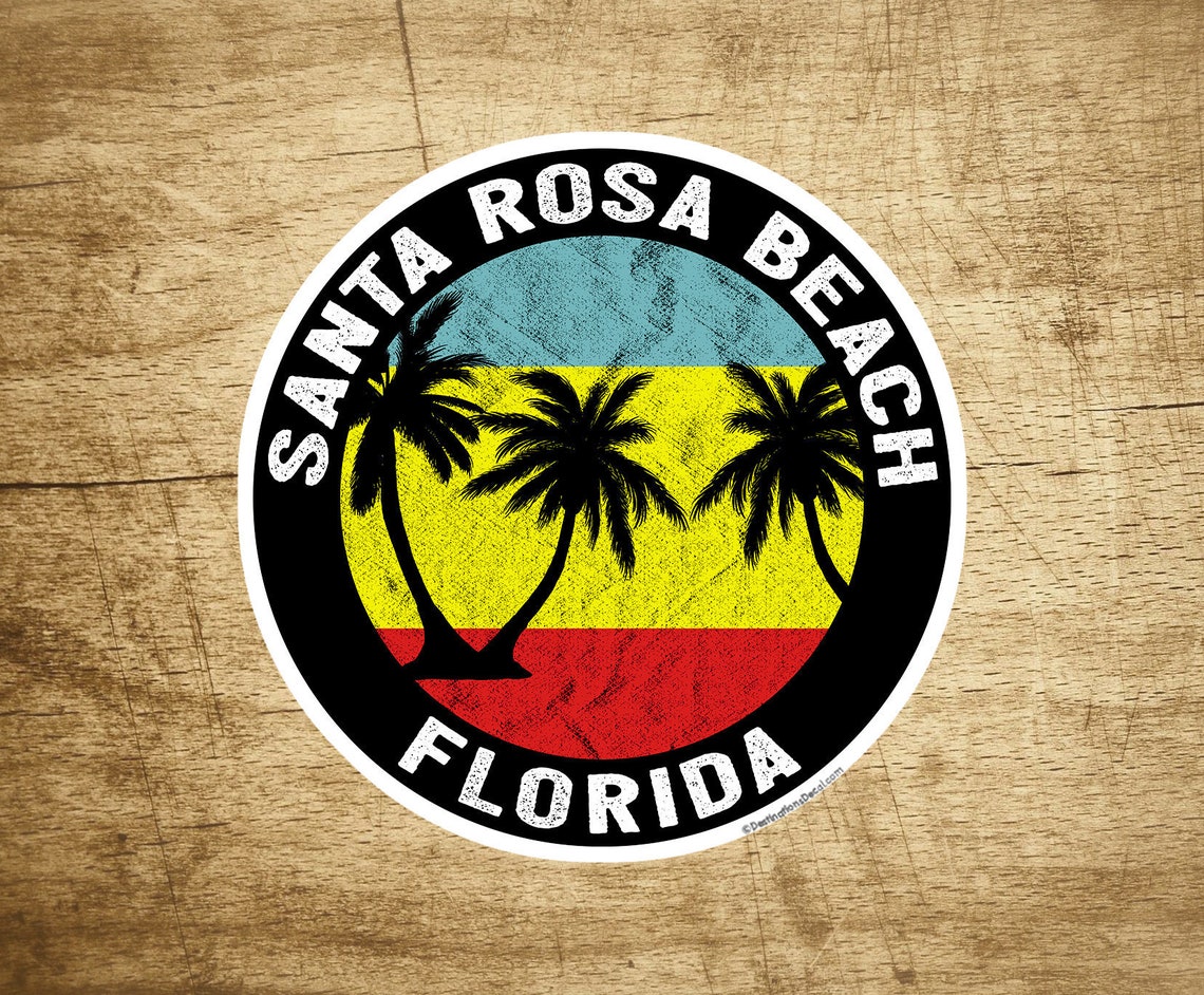 3" 30A Florida Santa Rosa Beach DECAL STICKER Emerald Coast - Etsy