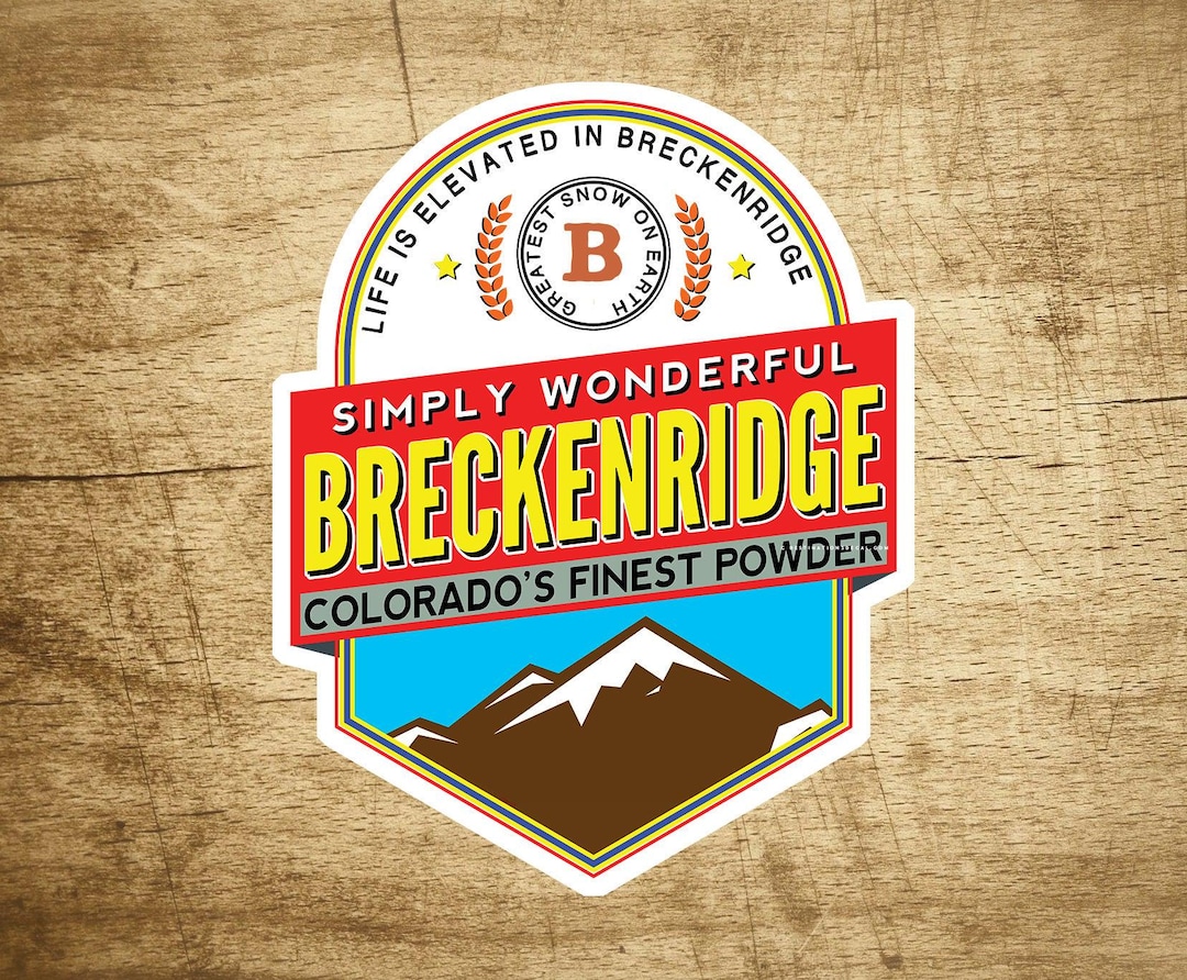 Ski Breckenridge Colorado Decal Sticker 2 7/8" X 3 1/2" Skiing ...