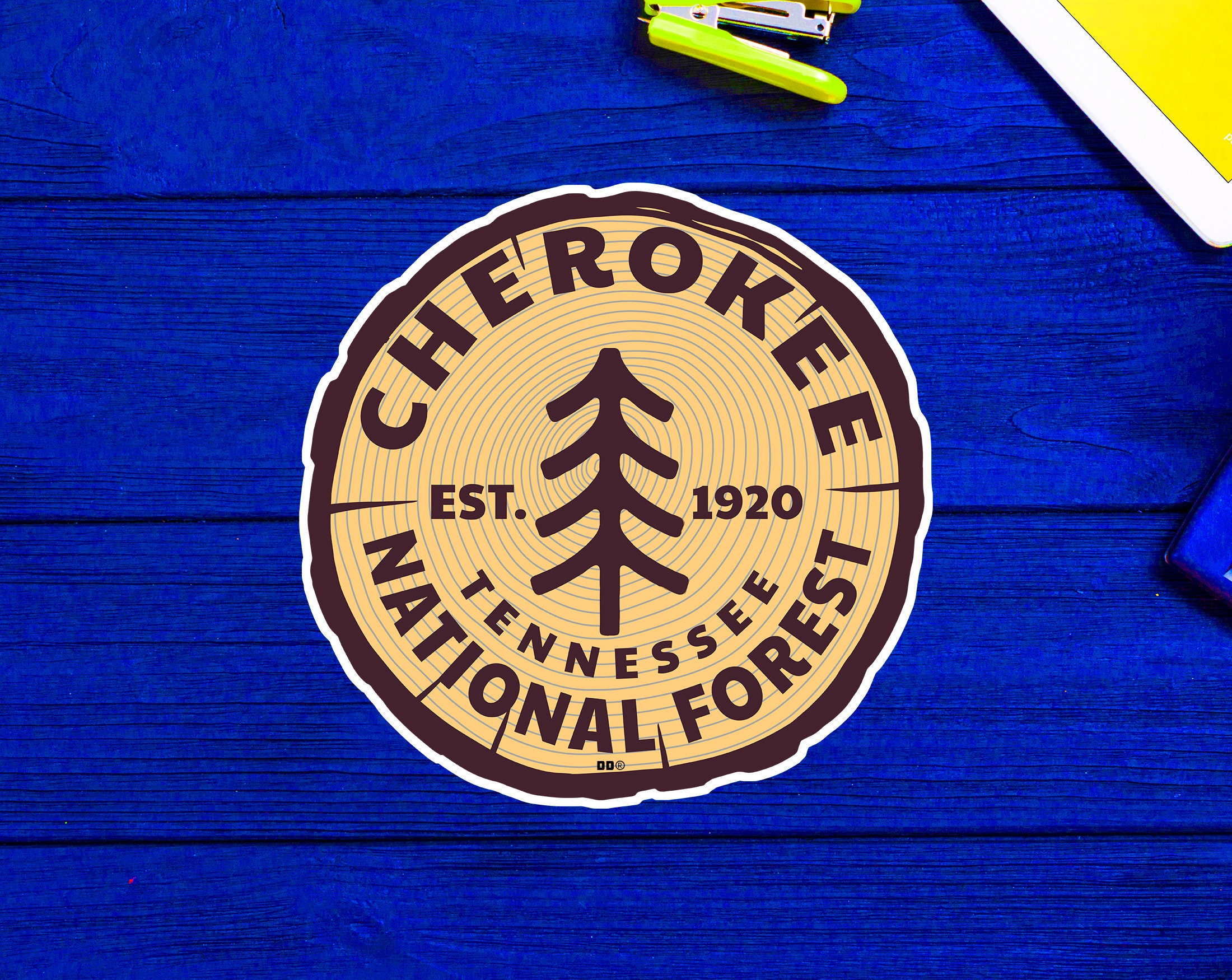 Cherokee National Forest Decal Sticker 3" Tennessee Park Vinyl Log - Etsy