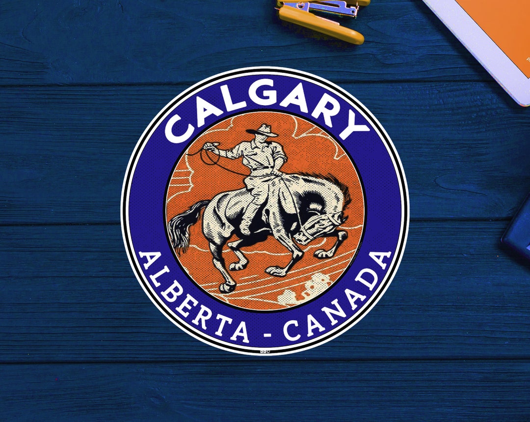Calgary Alberta Canada Rodeo Decal Sticker 3" Cowboy Horse - Etsy