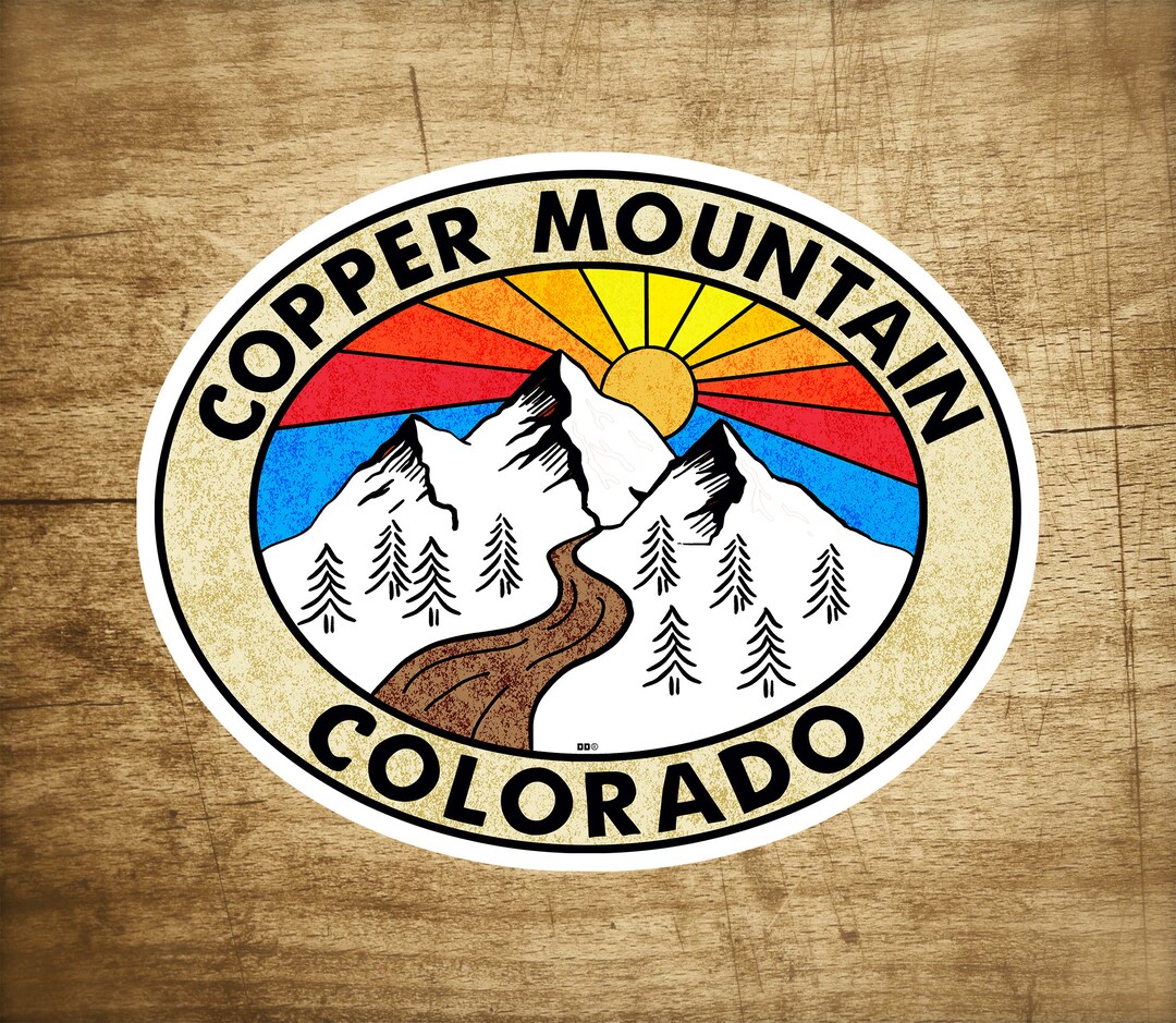 Ski Copper Mountain Colorado Skiing Decal Sticker 3.5" X 2.75" Vinyl ...
