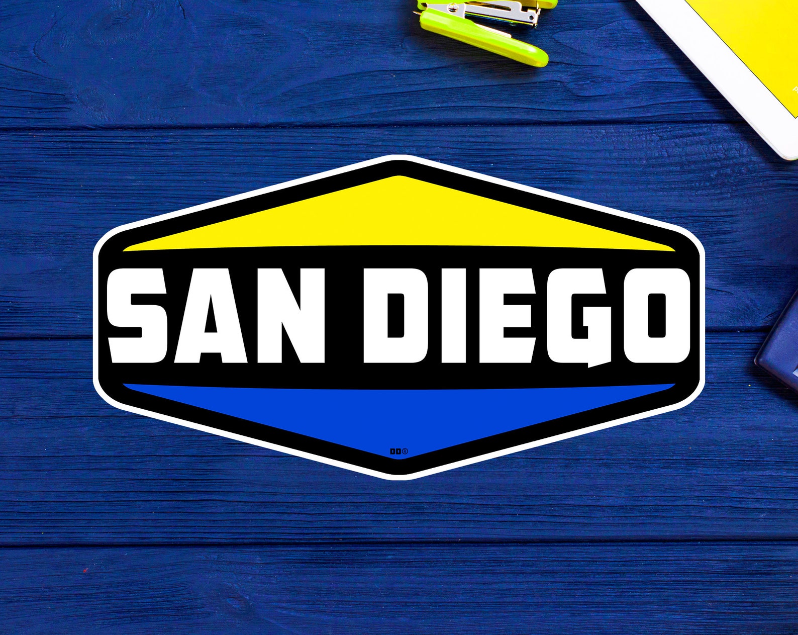 San Diego California Vinyl Sticker Decal 4" Ocean Sailboat Beach - Etsy