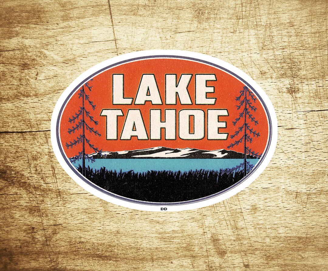 Lake Tahoe California Decal Sticker 3.75" X 2.75" Skiing Lakes Boating ...