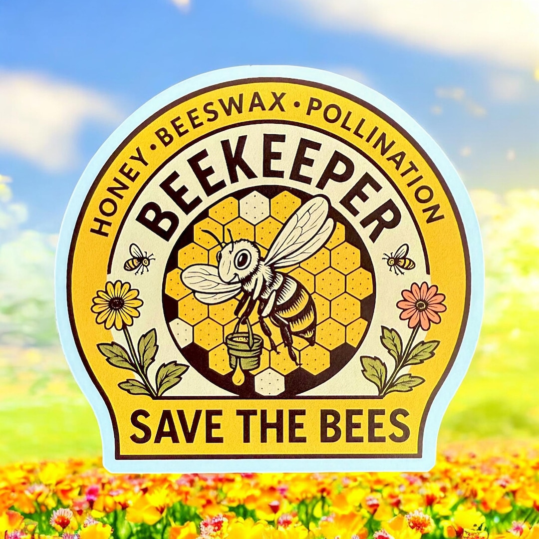 Save the Bees Vinyl Sticker Beekeeper Gift, Honey Bee Lover ...