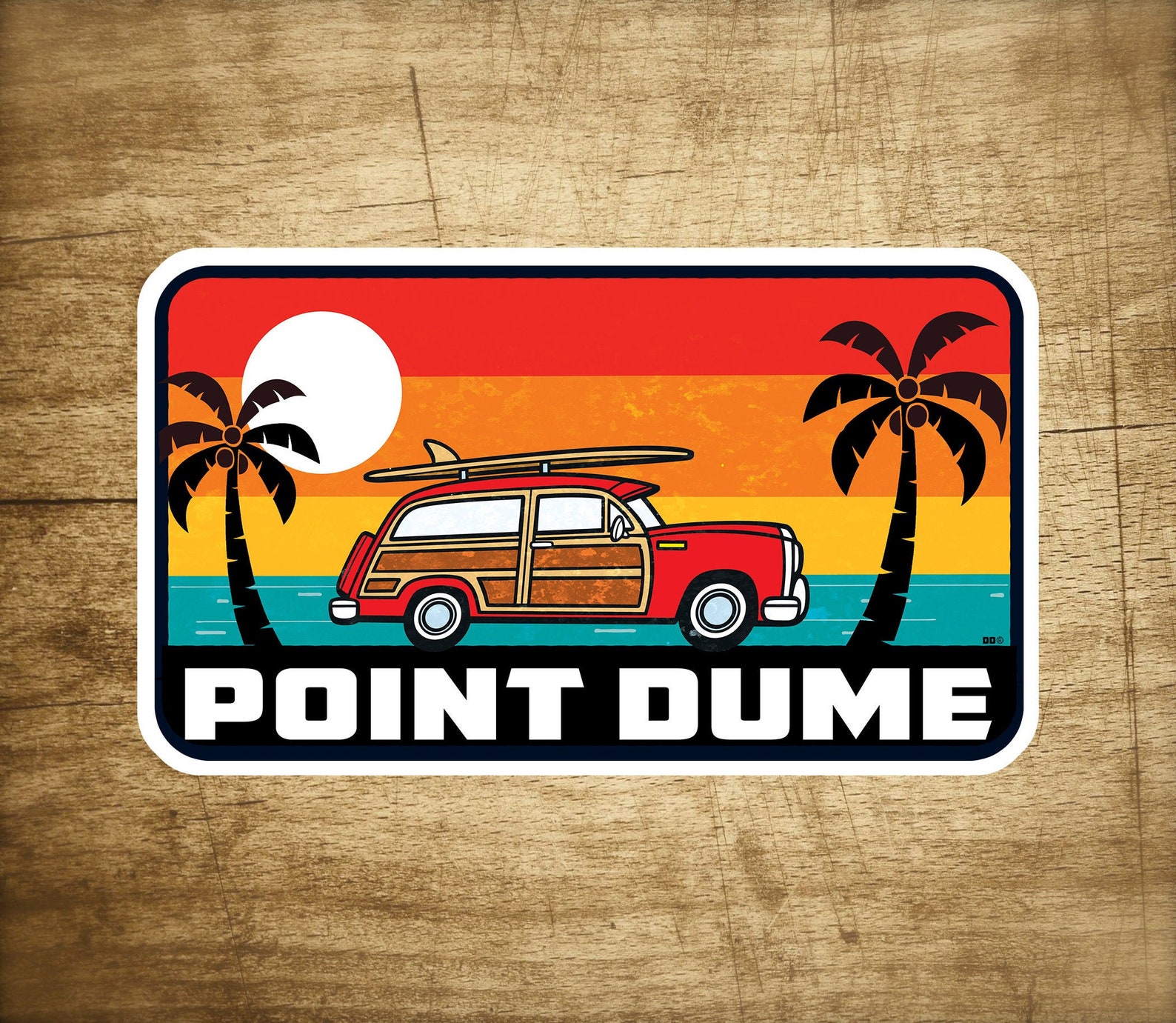 Point Dume California Decal Sticker 3.75" X 2.25" Surf Zuma Beach ...