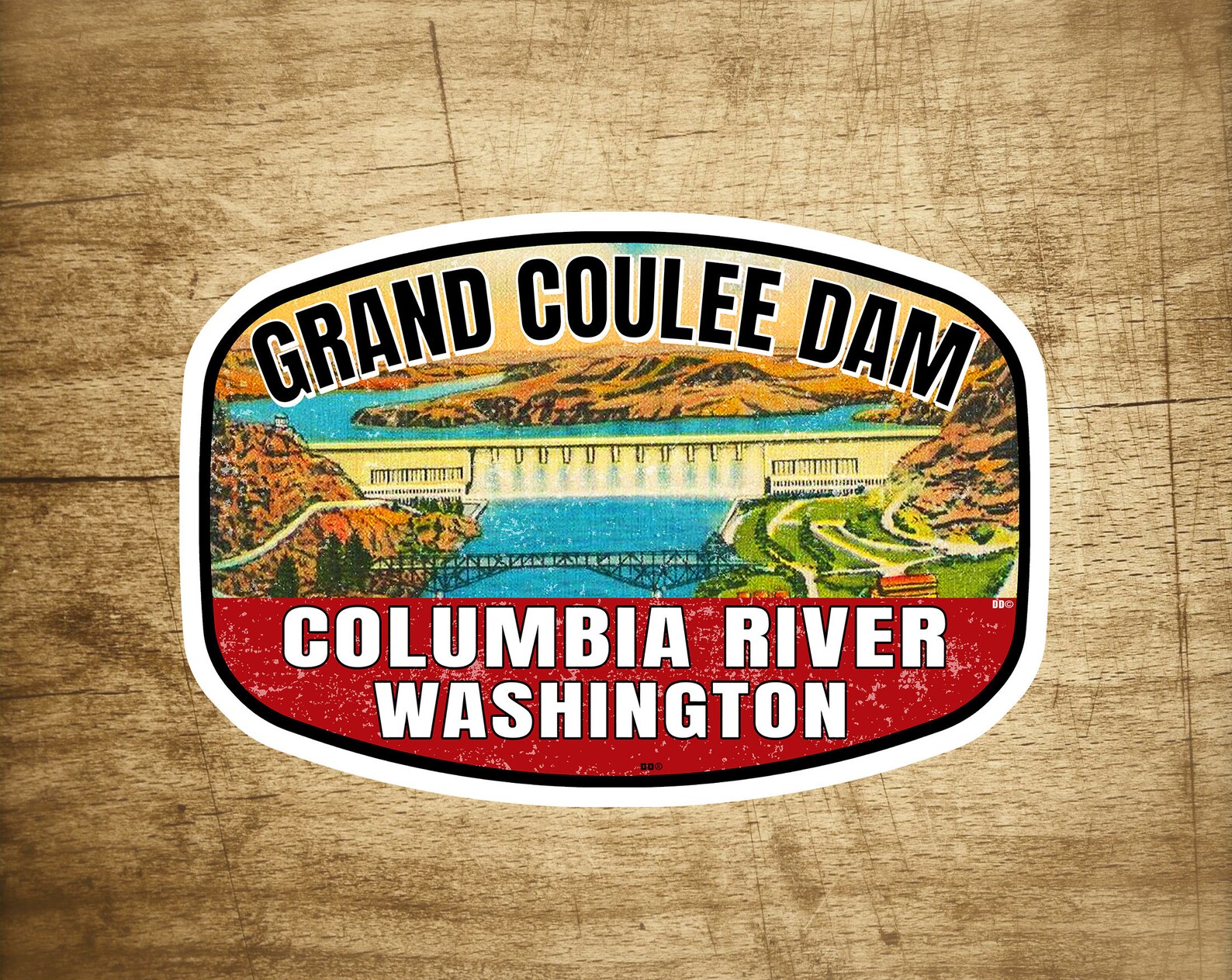 Grand Coulee Dam Sticker Washington Columbia River Vinyl Decal - Etsy
