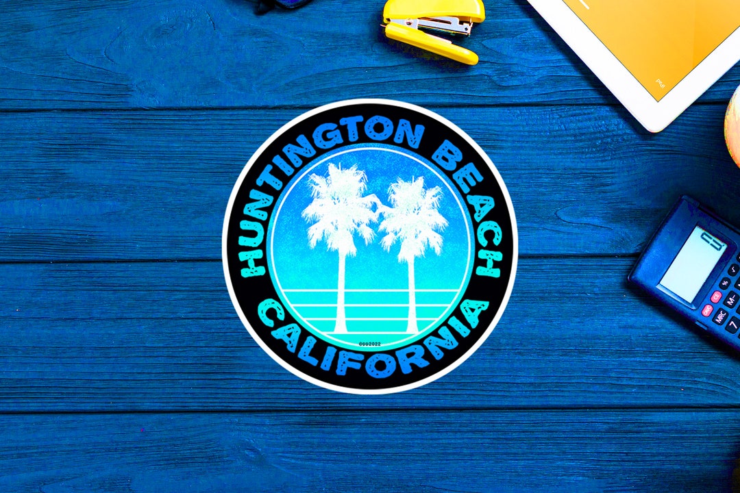 Huntington Beach California Decal Sticker 3" Surfing Pacific Ocean Surf ...