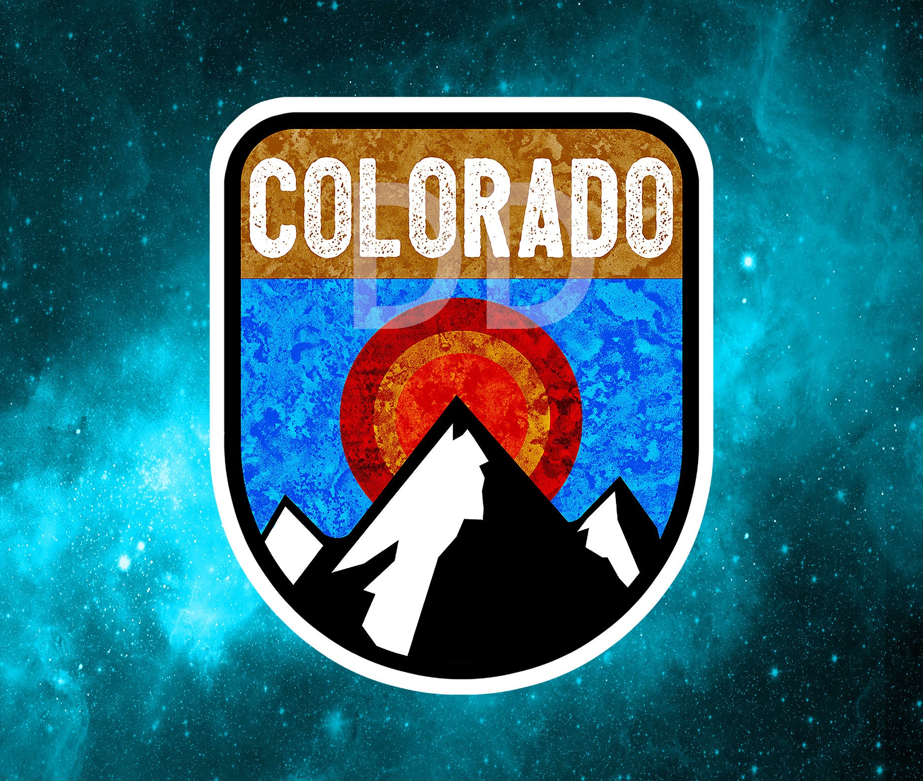 Colorado Mountains Outdoors Decal Sticker Vinyl Nature Skiing Aspen ...