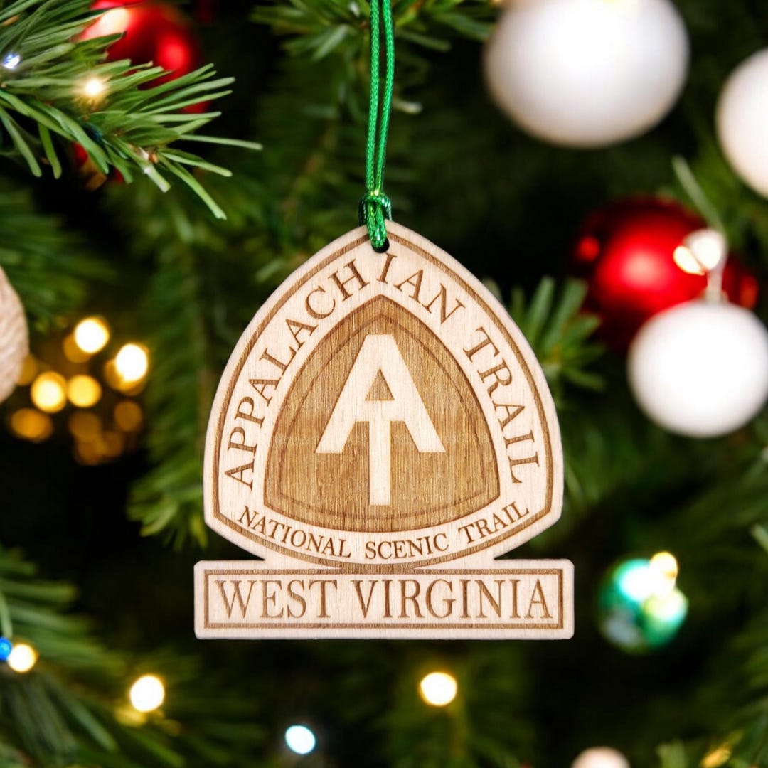 Appalachian Trail West Virginia Ornament Christmas American Wood ...