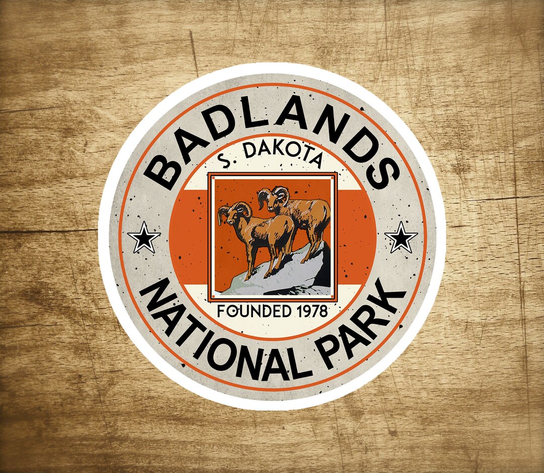 Badlands National Park South Dakota Decal Sticker 3" Vinyl Mountains ...