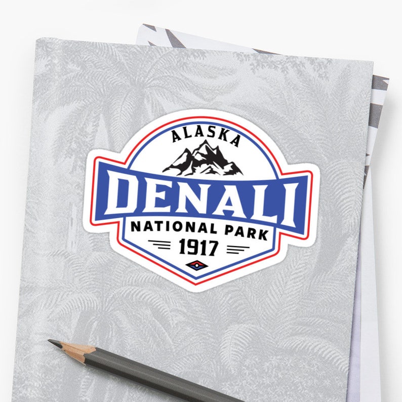 Denali National Park Vinyl Decal Sticker 3.9" X 3" Alaska - Etsy