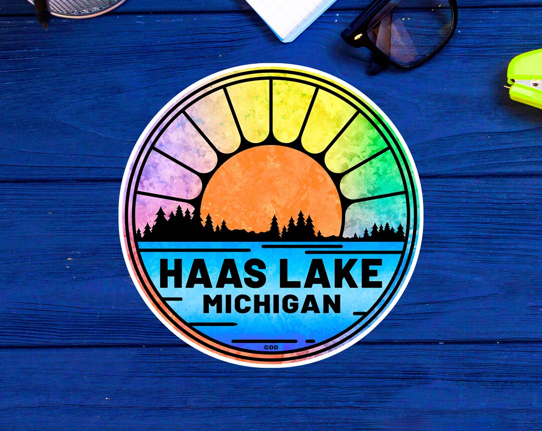 Haas Lake Michigan Sticker 3" to 5" Decal Vinyl Indoor or Outdoor - Etsy
