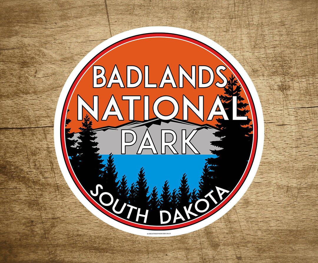 Badlands National Park South Dakota Decal Sticker 3" X 3" Vinyl ...
