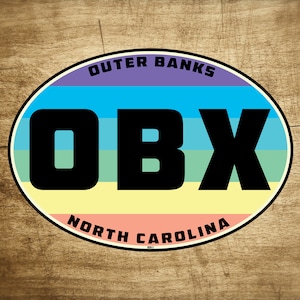 OBX Sticker Outer Banks North Carolina Decal Vinyl 4 X | Etsy