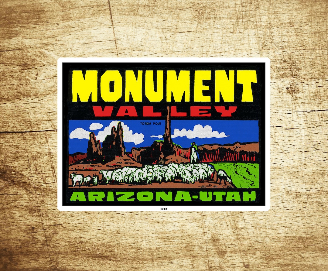 Monument Valley Sticker Decal 3.75" X 2.5" Arizona Utah Vinyl - Etsy