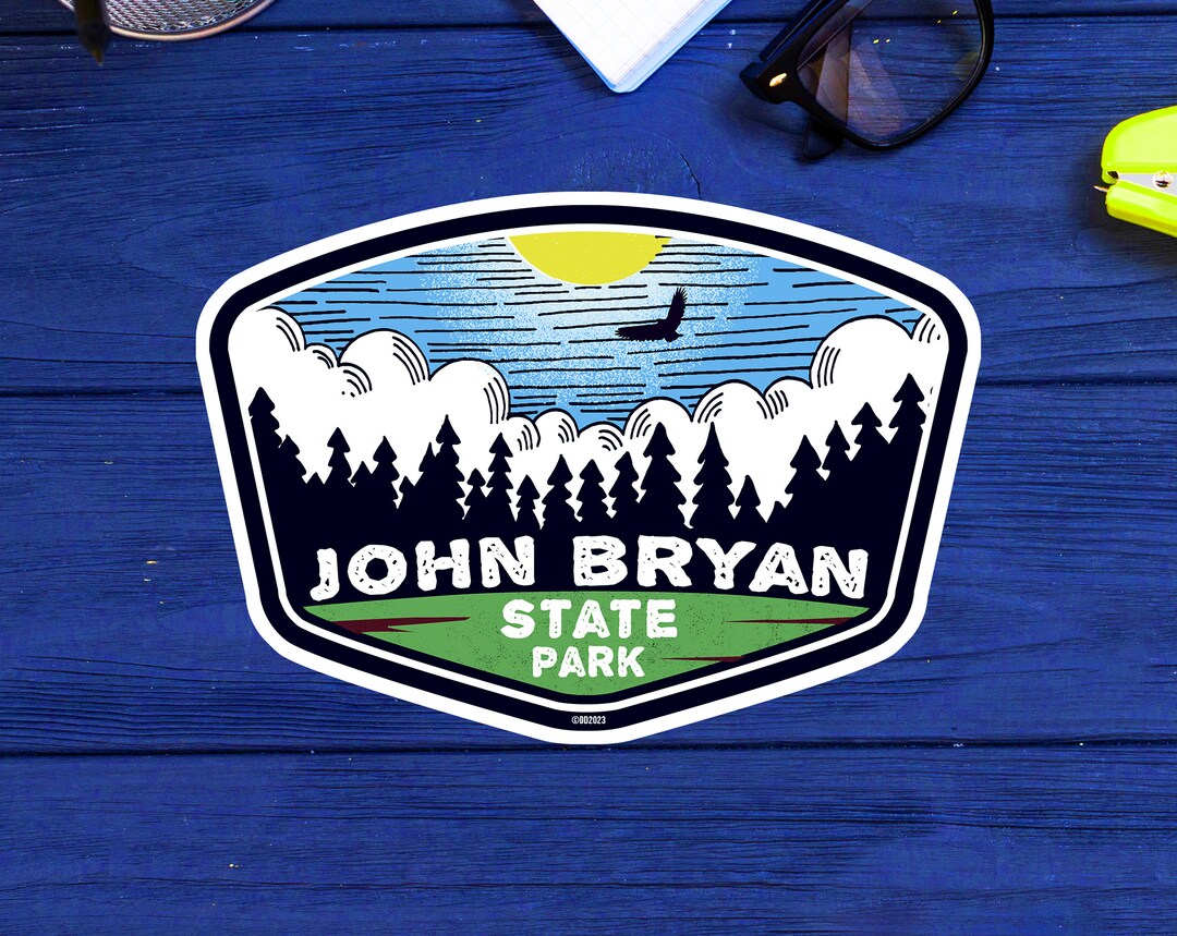 John Bryan State Park Decal 3.75" to 5" Sticker Ohio Vinyl Indoor or ...