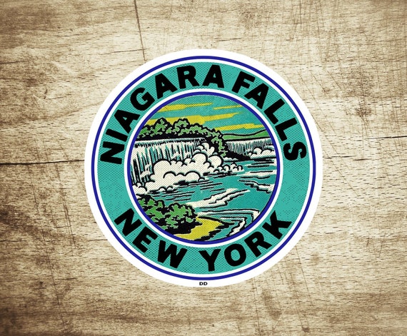 Niagara Falls 3 Decal Sticker New York Vintage Style | Etsy