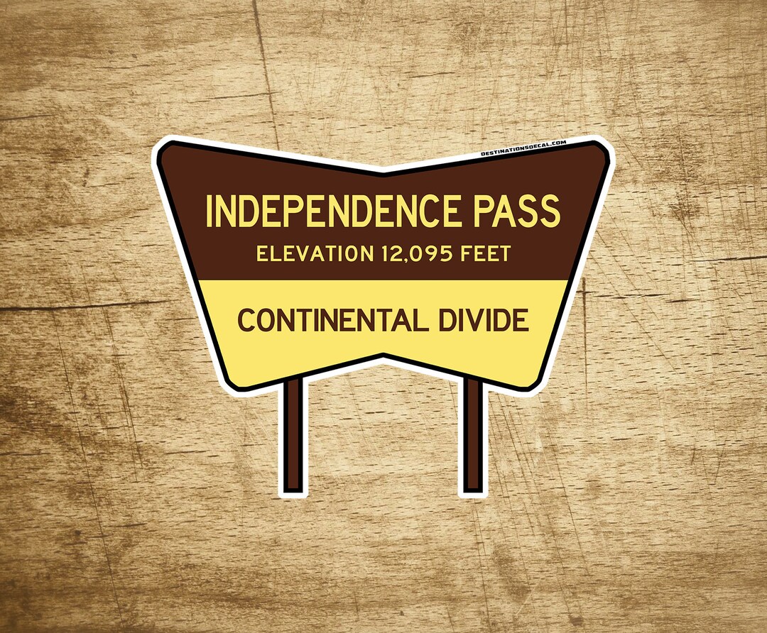 Independence Pass Colorado Decal Sticker Continental Divide Rocky ...