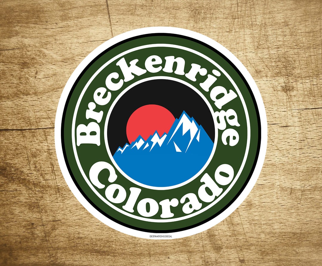 Skiing Breckenridge Colorado Decal Sticker 3" X 3" Hiking Snowboarding ...