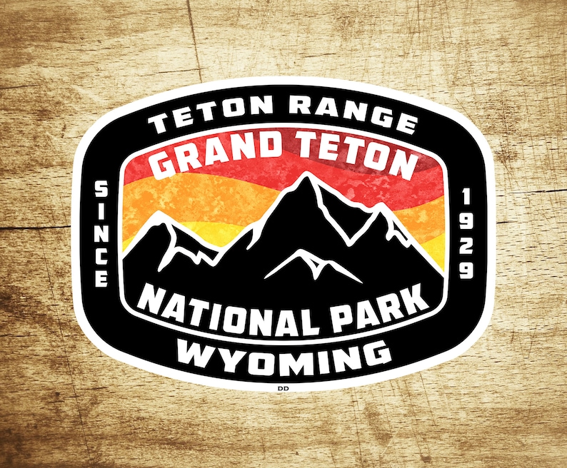 Grand Teton National Park Decal Sticker Wyoming Tetons 3.75" X 2.75" - Etsy