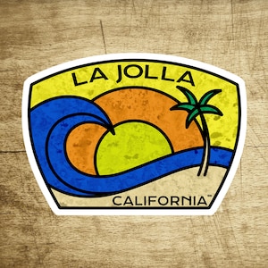 La Jolla Beach California Decal Sticker 3.75" X 2.75" Surf San Diego ...