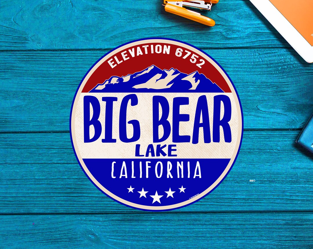 Skiing Big Bear California Sticker Decal Ski Skier Lake Vinyl 3" X 3 ...