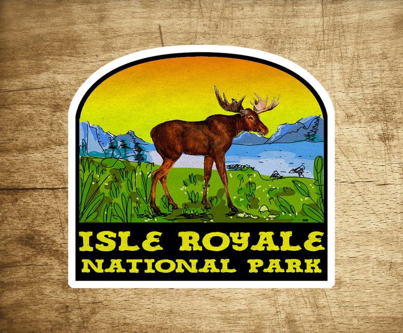 Isle Royale National Park Decal Sticker Michigan 3.125 X - Etsy