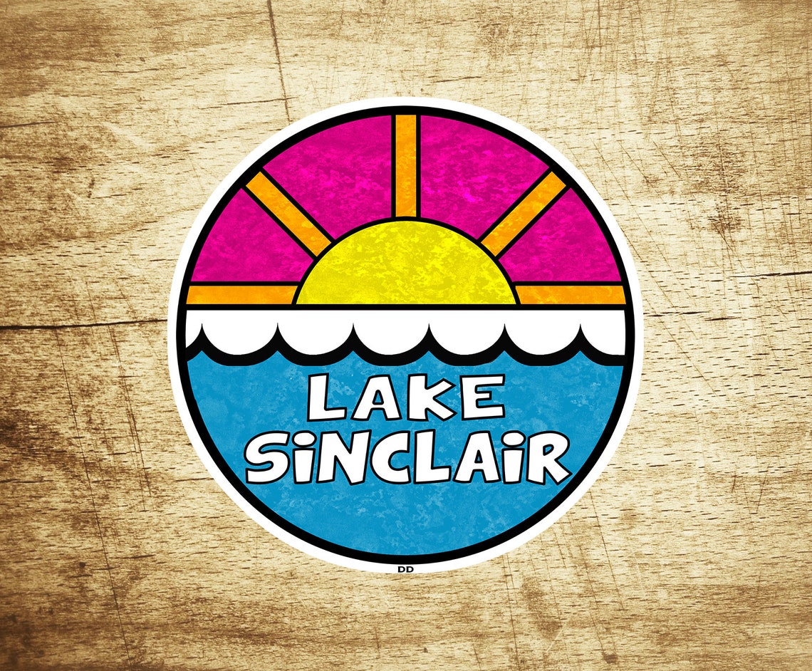 Lake Sinclair Georgia Sticker 3.5" Vinyl Decal - Etsy