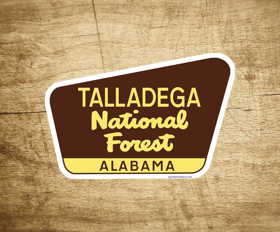Talladega National Forest Decal Sticker 3.75" X 2.5" Alabama Park Vinyl ...