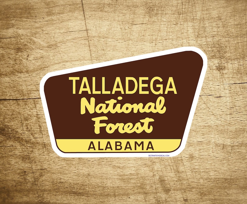 Talladega National Forest Decal Sticker 3.75" X 2.5" Alabama Park Vinyl ...