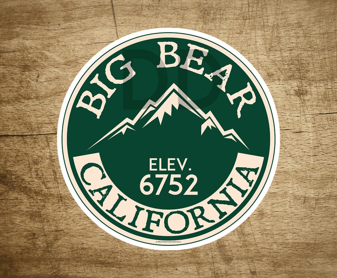 Skiing Big Bear California 3" Sticker Decal Ski Skier Lake Vinyl Decals ...