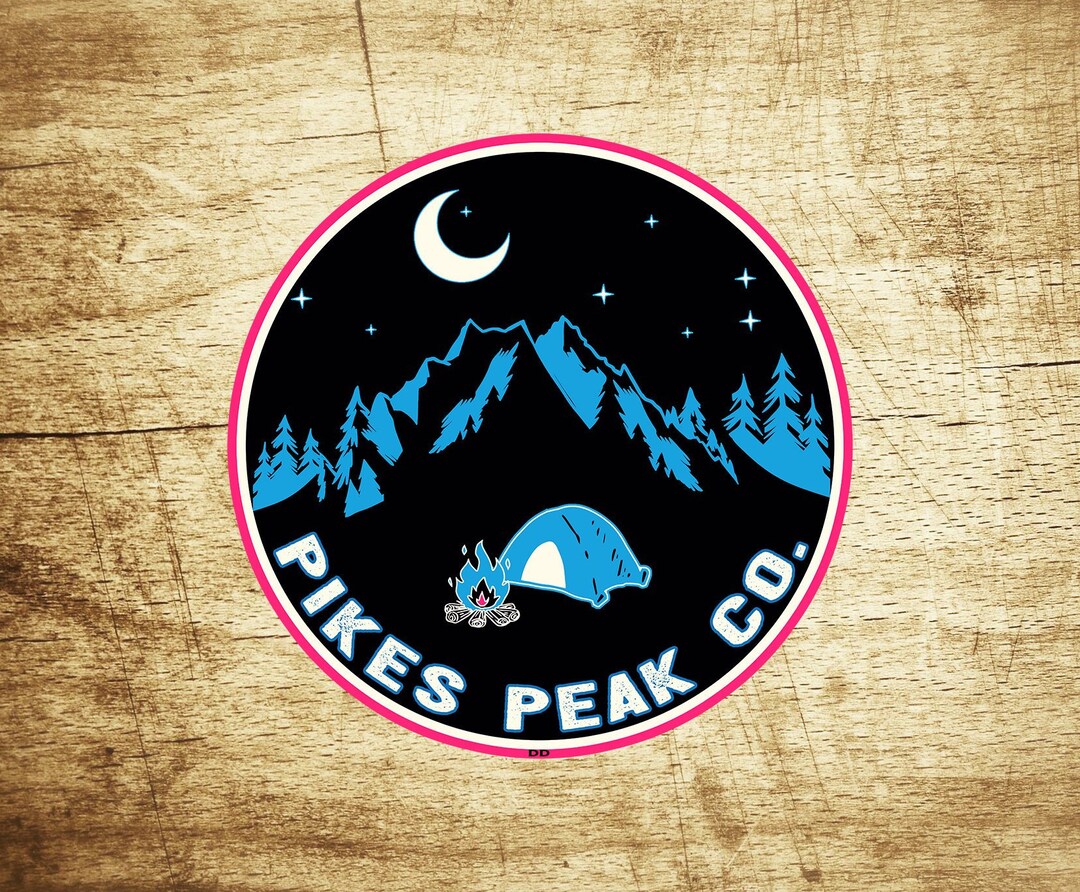 Pikes Peak Colorado Sticker Mountains 3" Stickers Decal Camping - Etsy