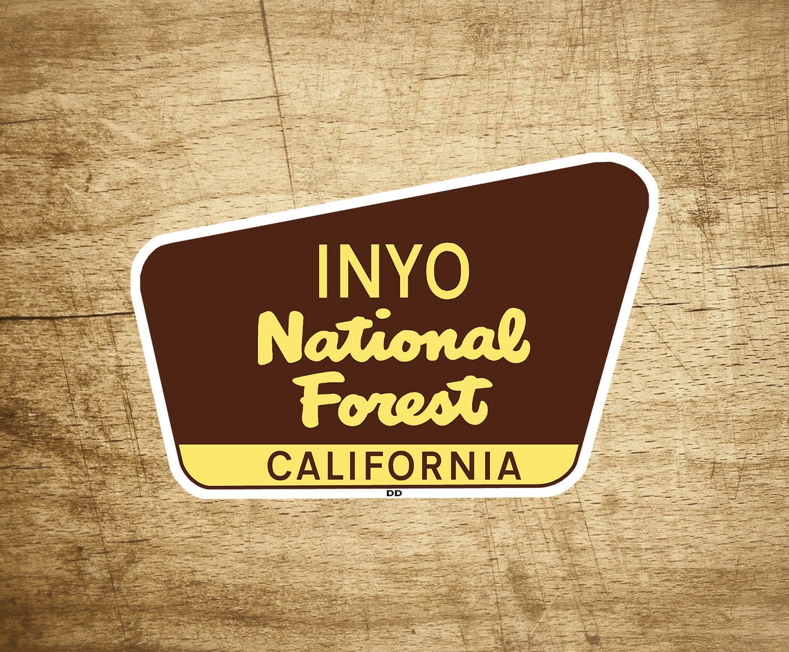 Inyo National Forest Decal Sticker 3.75 x 2.5 | Etsy