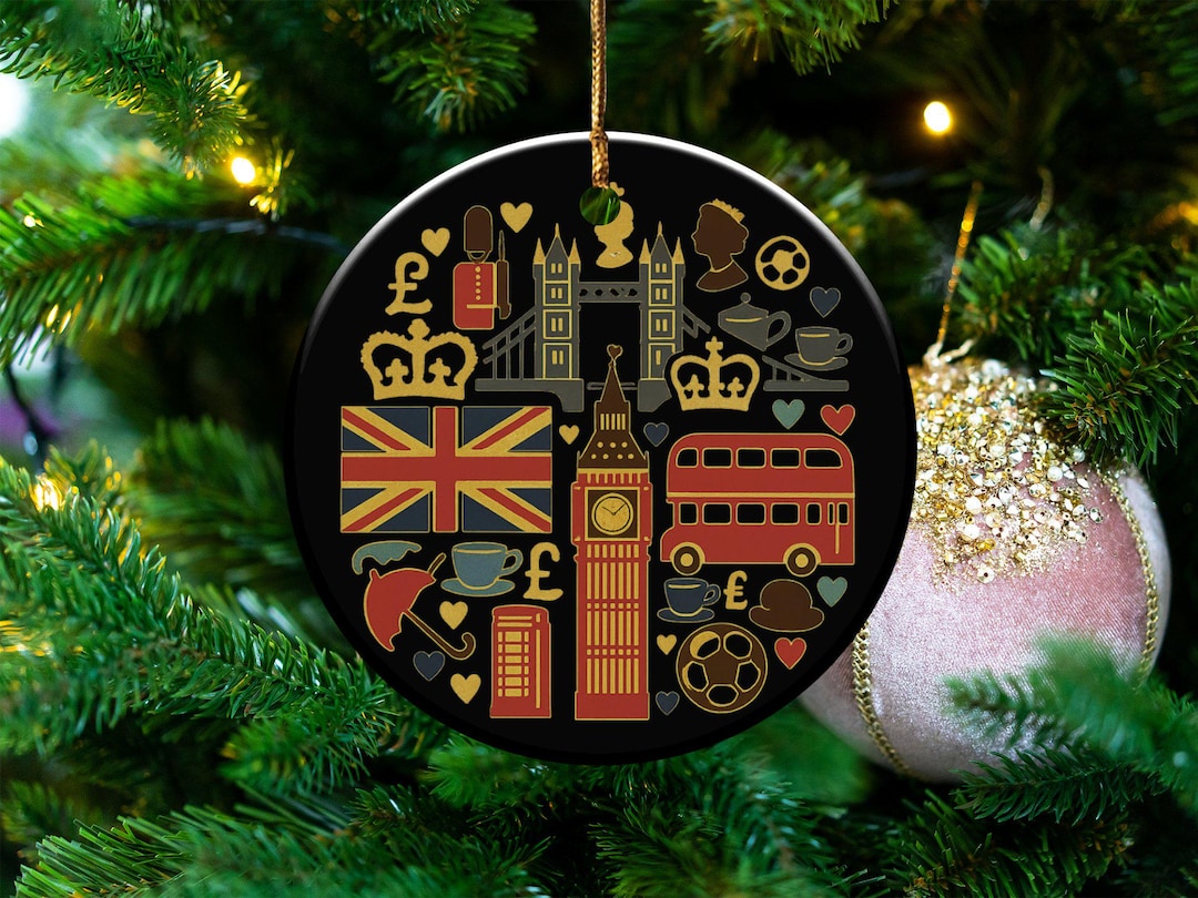 London Themed Ornaments, British Icons Decor, UK Souvenir Decoration ...