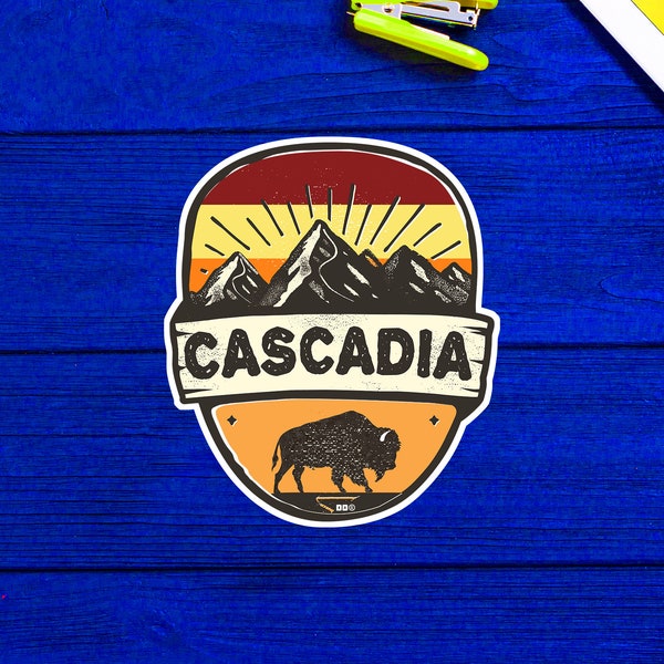Cascadia Decal - Etsy