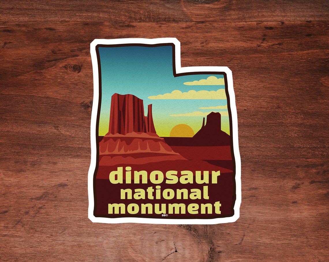 Dinosaur National Monument Utah Sticker Decal 2.75" X 3.5" - Etsy