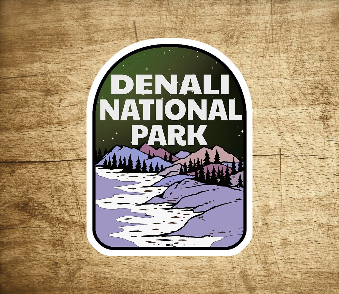 Denali National Park Vinyl Decal Sticker 3.75" Alaska Mountains - Etsy