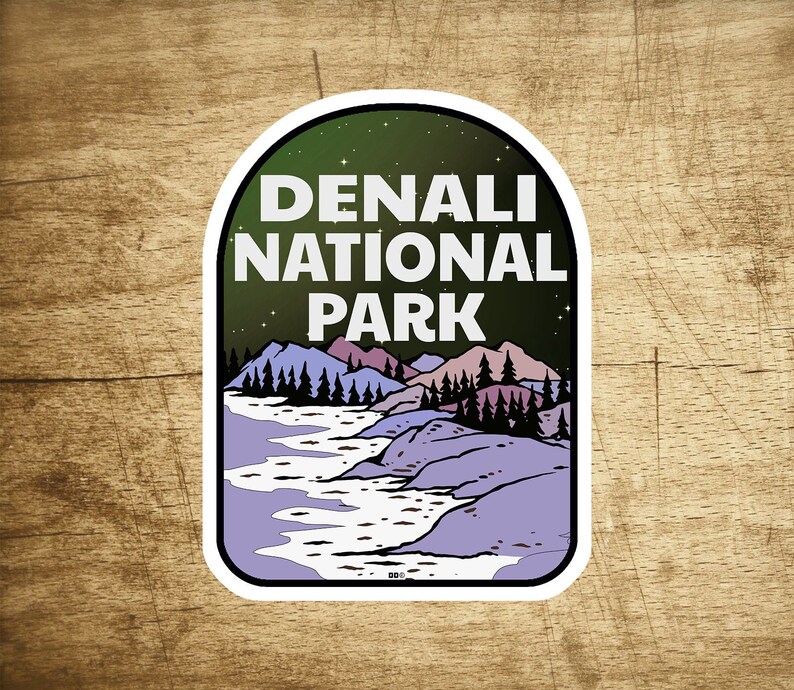 Denali National Park Vinyl Decal Sticker 3.75 Alaska - Etsy