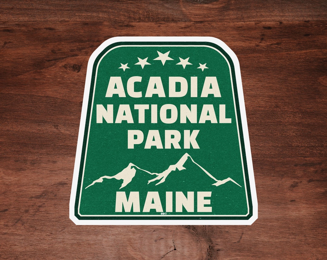 Acadia National Park Decal Sticker Vinyl 3" Maine Laptop Bumper - Etsy