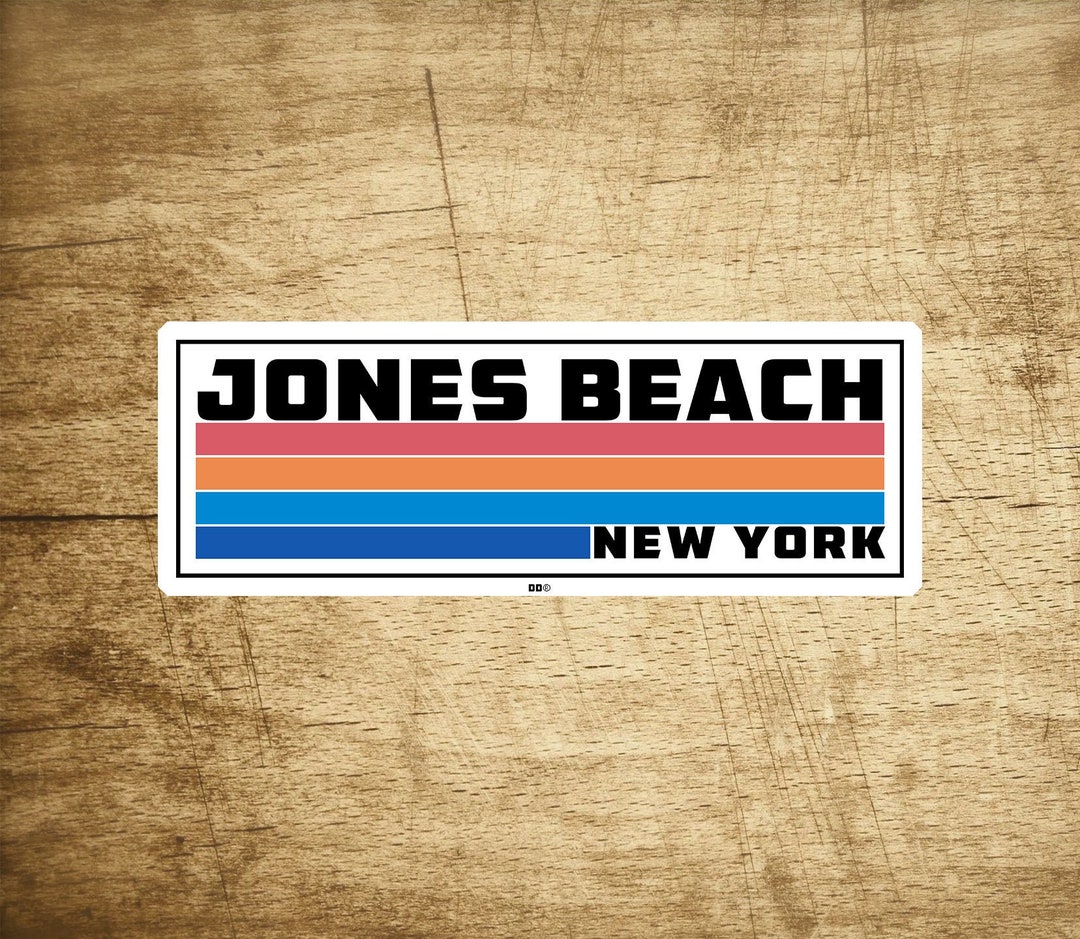 Jones Beach New York Sticker Decal Vinyl 3.75" X 1.4" Long Island - Etsy