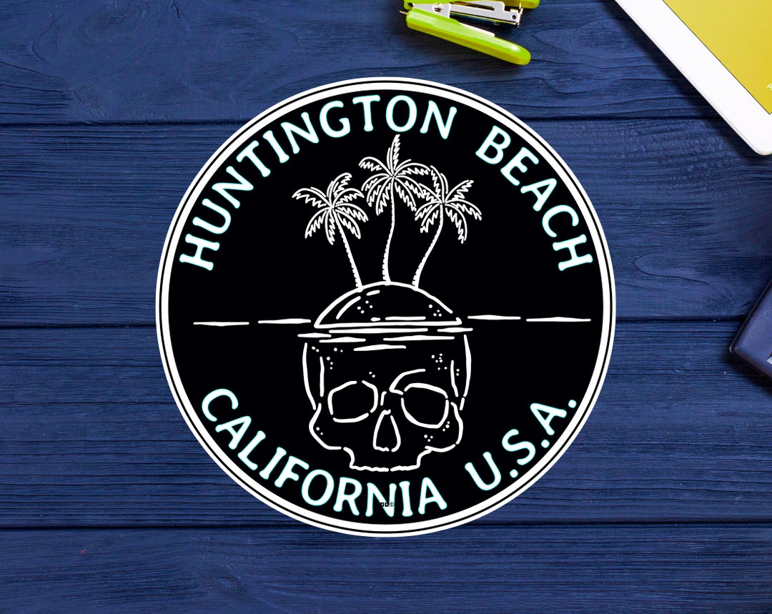 Huntington Beach California Decal Sticker 3" Surfing Pacific Ocean Surf ...