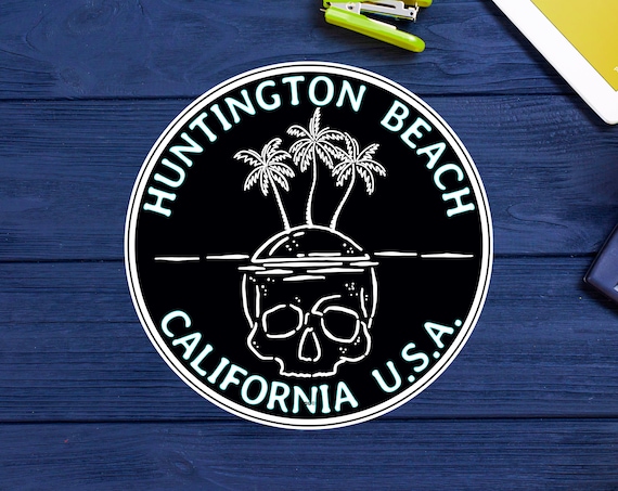 Huntington Beach California Decal Sticker 3 Surfing - Etsy