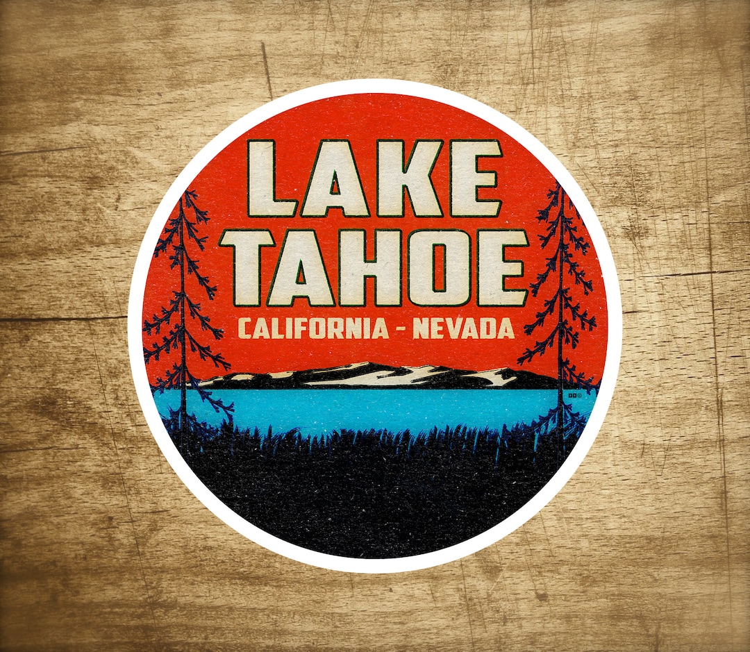 Lake Tahoe California Decal Sticker 3" Skiing Lakes Boating - Etsy