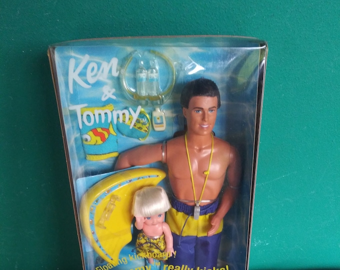 Mattel Swim Buddies Ken and Tommy Barbie Doll Set - Etsy