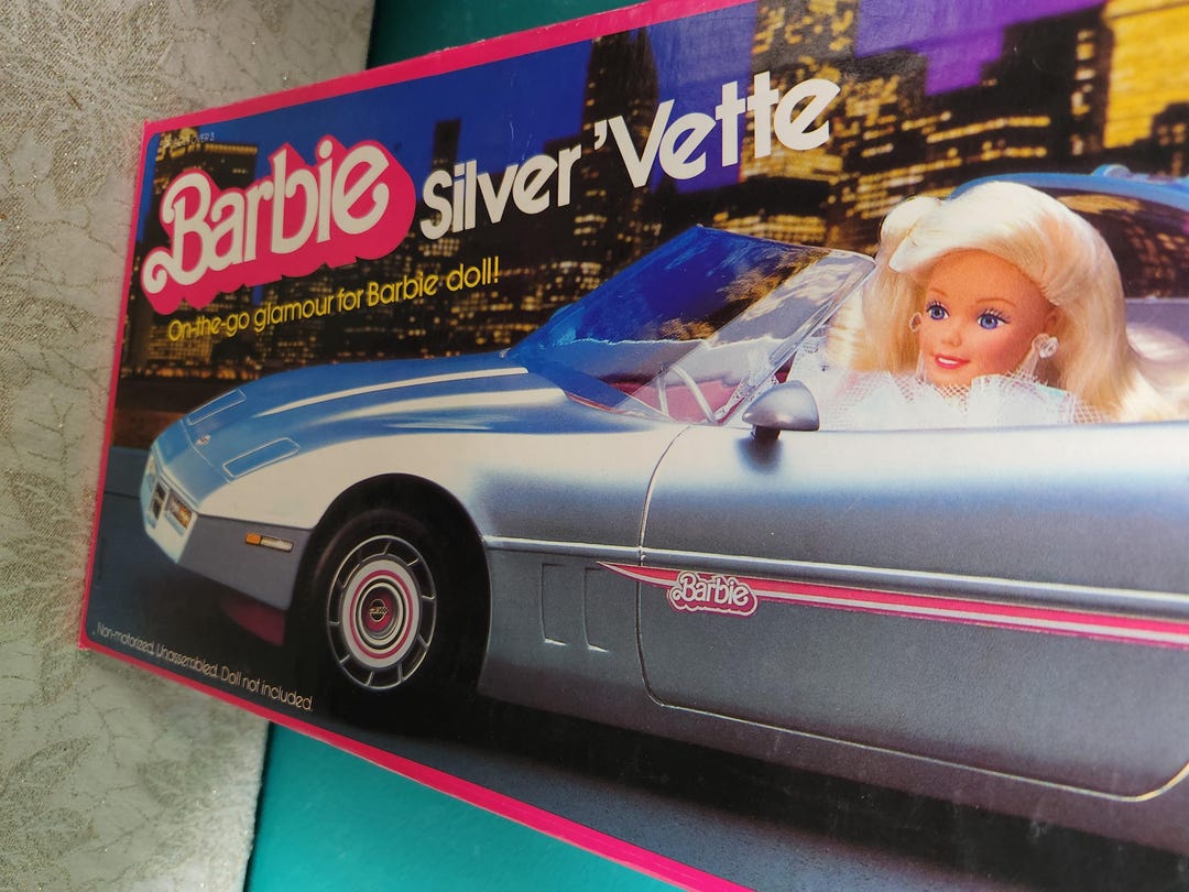 Mattel Vintage 1980's Barbie Silver Vette Car - Etsy