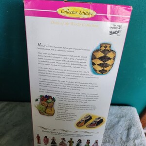 Mattel Dolls of the World Native American Special Edition Barbie Doll ...
