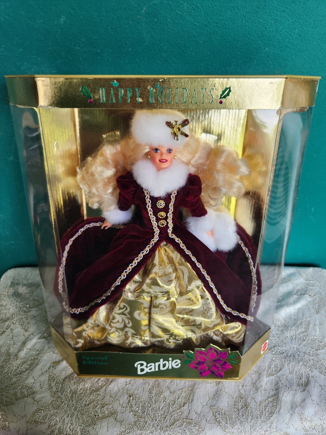 Mattel 1996 Barbie Doll With Presentation Box Happy Holidays - Etsy