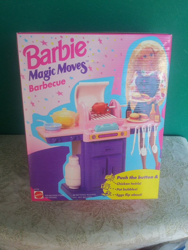 Mattel Barbie Magic Moves Vintage Barbecue Barbie Barbecue - Etsy