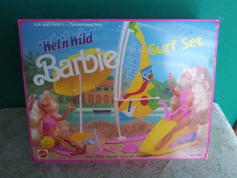 Mattel Vintage 1989 Wet 'n Wild Surf Set Vintage - Etsy